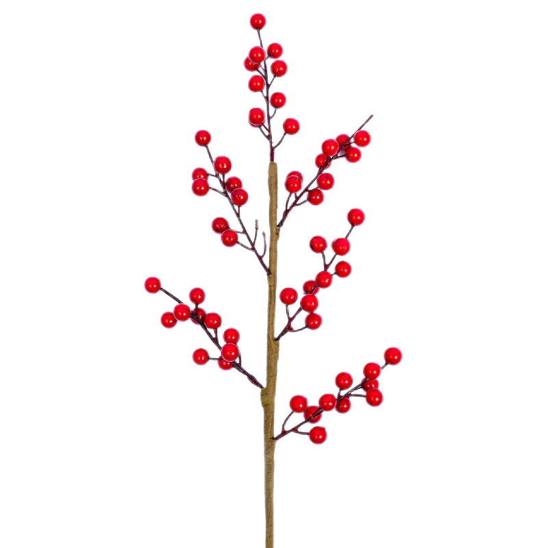 Красные фрукты, фрукты удачи, искусственные цветы, акация, красные бобы, керамическая стеклянная ваза, цветочная композиция, рождественское и новогоднее напольное украшение из сухих цветов