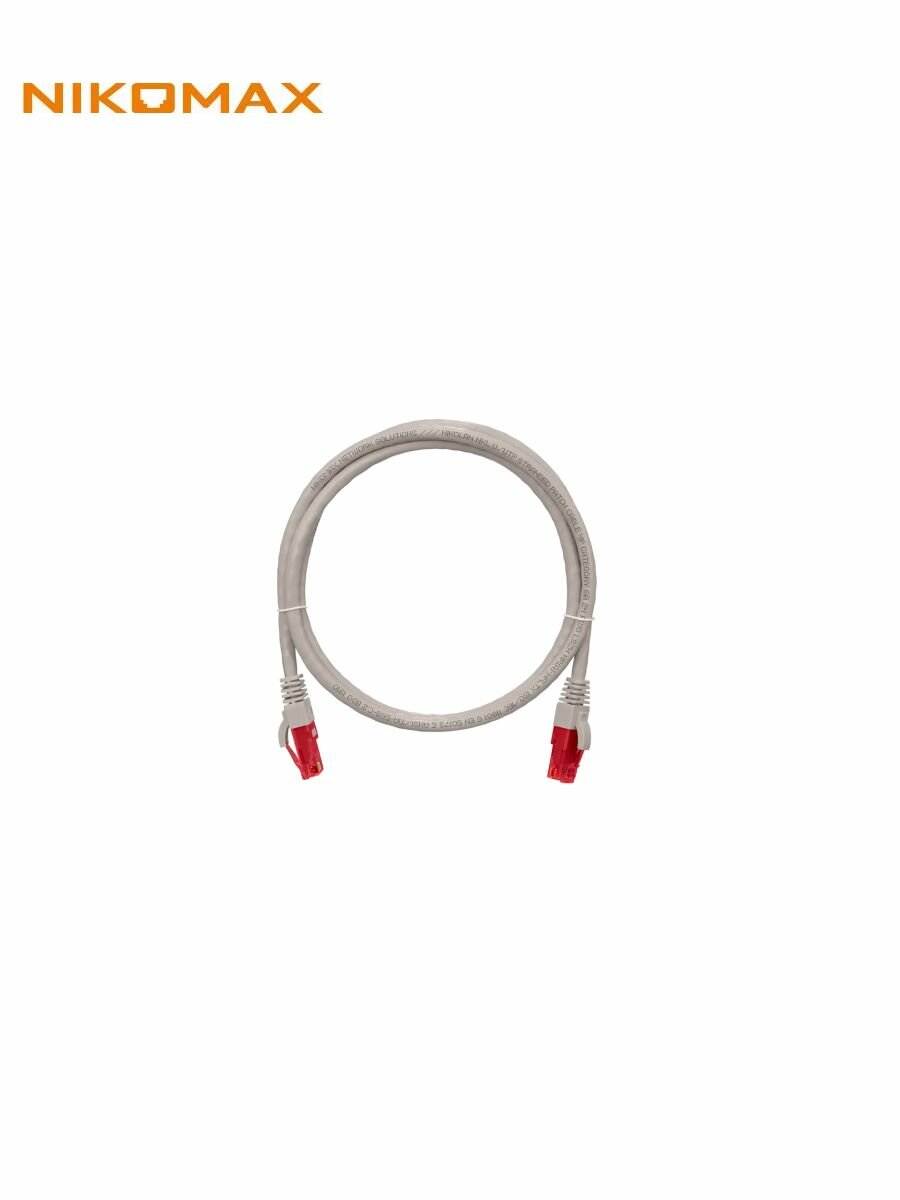 Коммутационный шнур категории 6A SLIM LINE, U/UTP, LSZH, T568B, белый, 5 м
