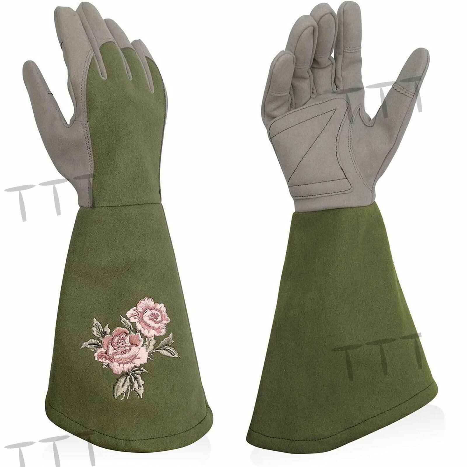 Перчатки для обрезки роз с вышивкой садоводство