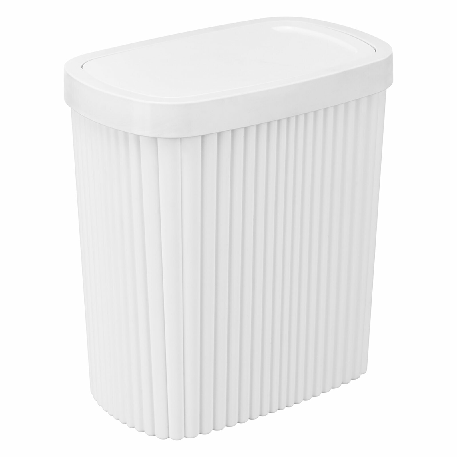 Контейнер для мусора Бытпласт Velvet, пластиковый, 1,9 л, белый