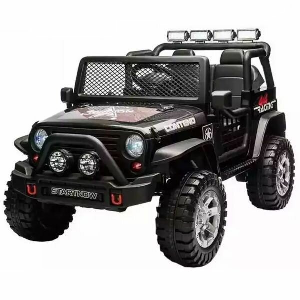 Детский электромобиль джип XMX с полным приводом (черный, EVA, 12V) - XMX618-4WD-BLACK