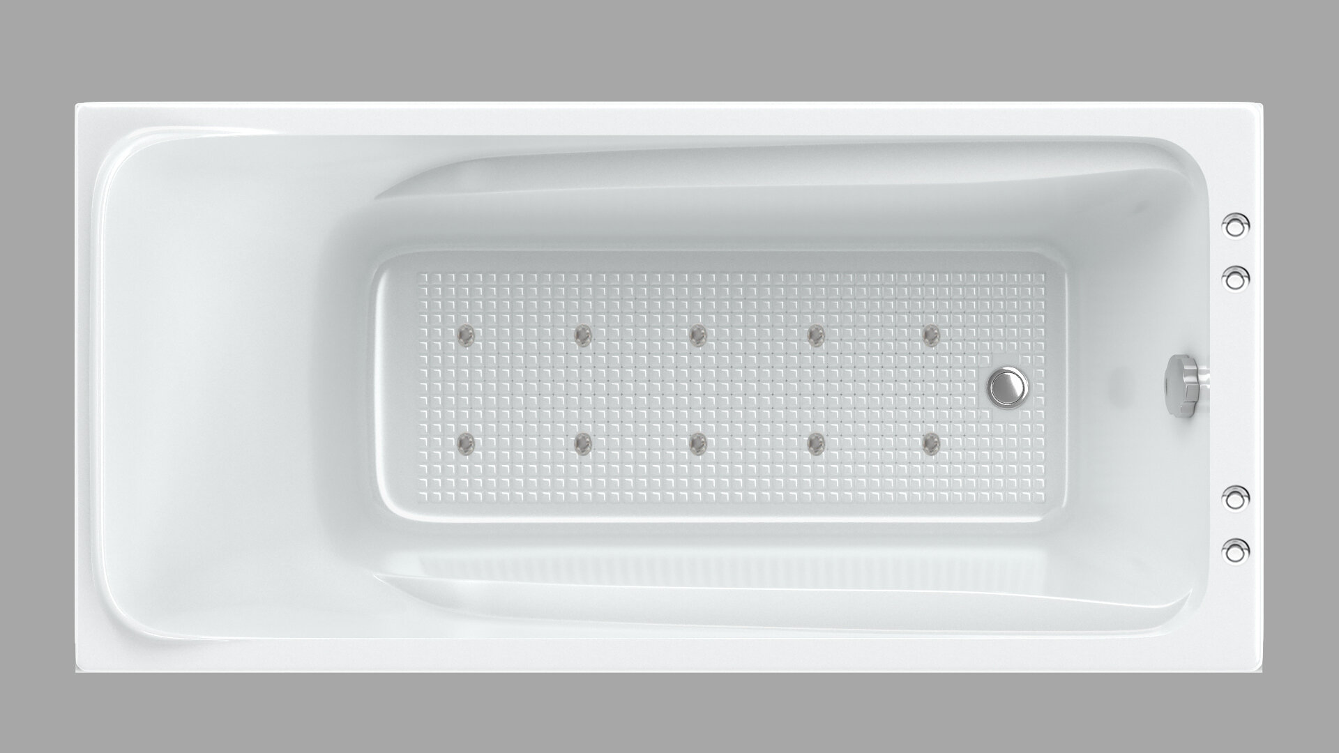 Ванна ALTBACH серия BACH Марианна 150х72 аэромассажная на каркасе акриловая