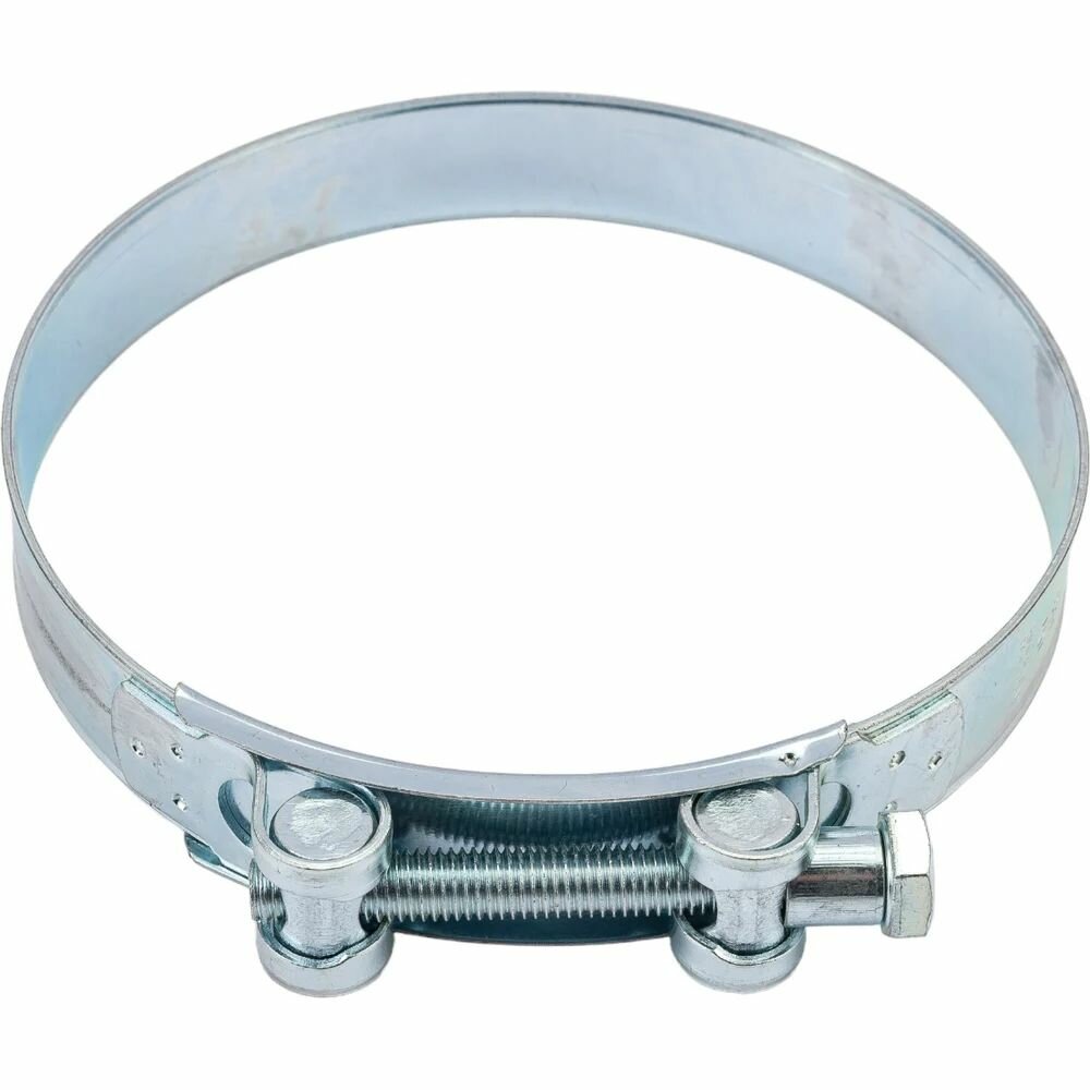 Силовой хомут Nord-Yada Д: 149-161 мм, Ш: 26 мм, Т: 1,7 мм, болт: М10х85, оцинкованная сталь 906010