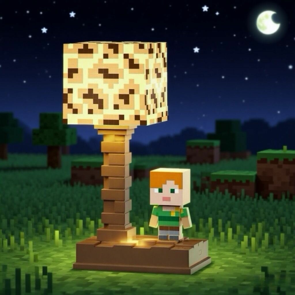 Ночник в стиле Minecraft с изображением динамита, лампа в виде блоков MC, прикроватная лампа для студента, настольная лампа для создания уютной атмосферы, в наличии.