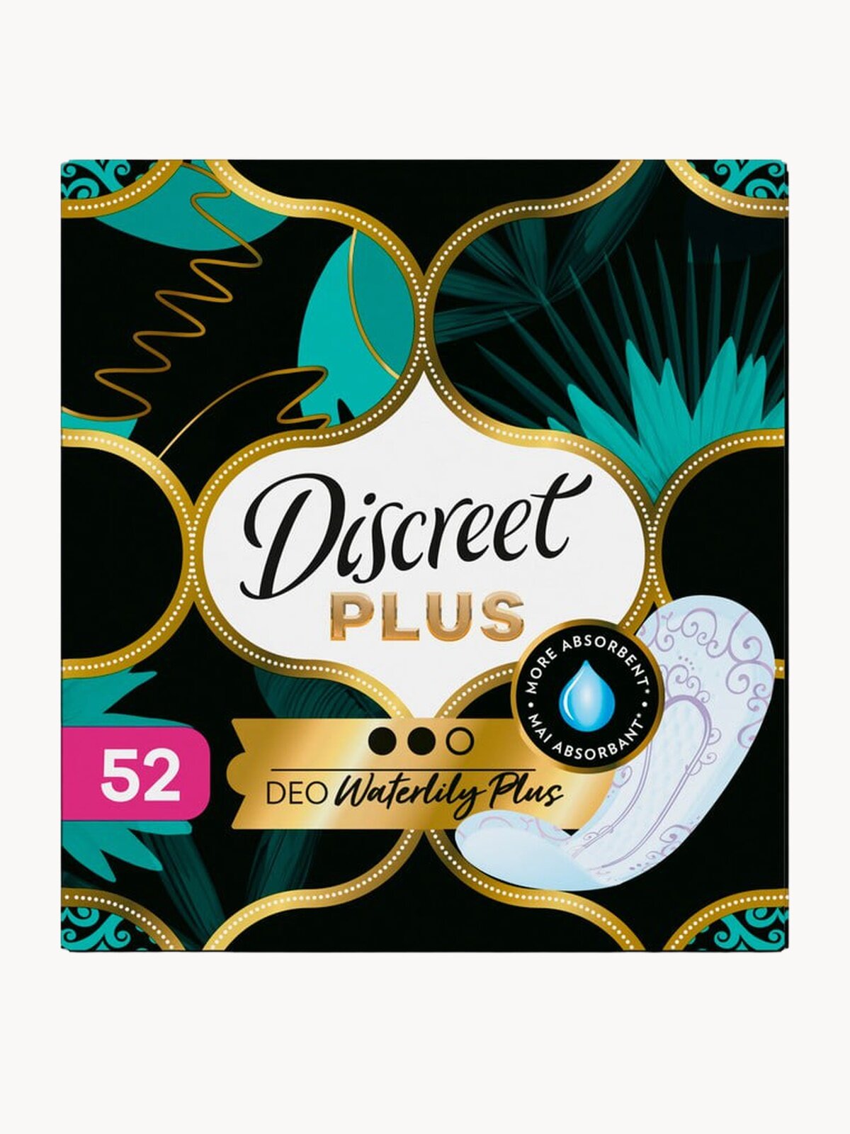 Женские ежедневные прокладки Discreet ZonePlus Водная Лилия, 52 шт.