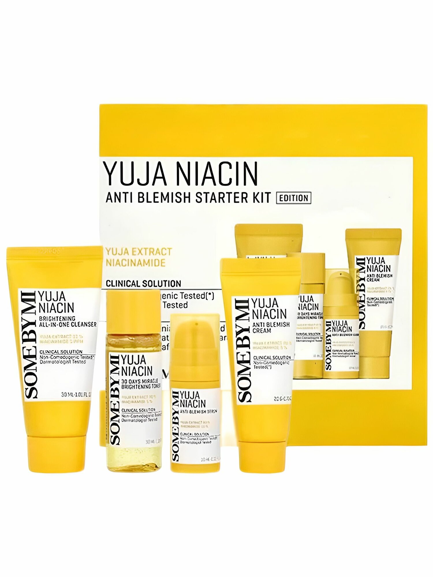 SOME BY MI Набор косметики с экстрактом юдзу и ниацинамидом SOME BY MI YUJA NIACIN ANTI BLEMISH STARTER KIT EDITION
