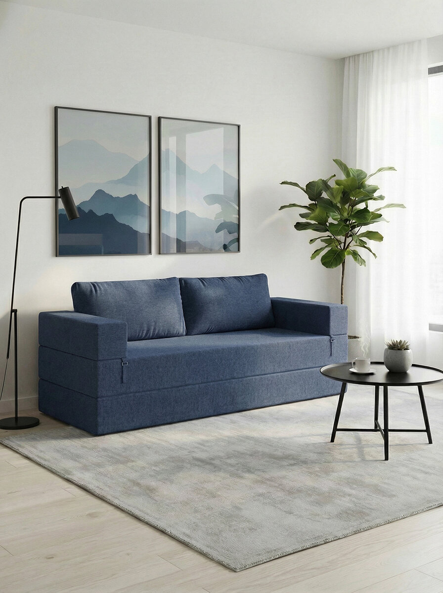 Бескаркасный диван в вакуумной упаковке