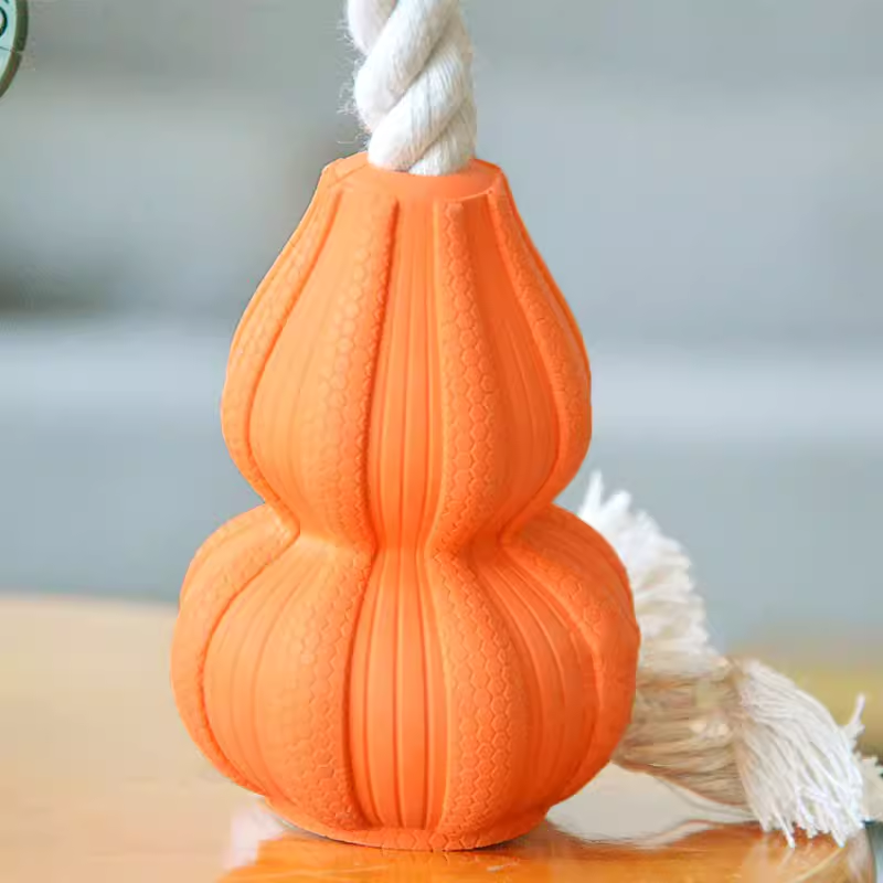 Игрушка-диспенсер для лакомств Big Red Dog LaRoo Shiba Inu: натуральный каучук, снятие стресса, чистка зубов,