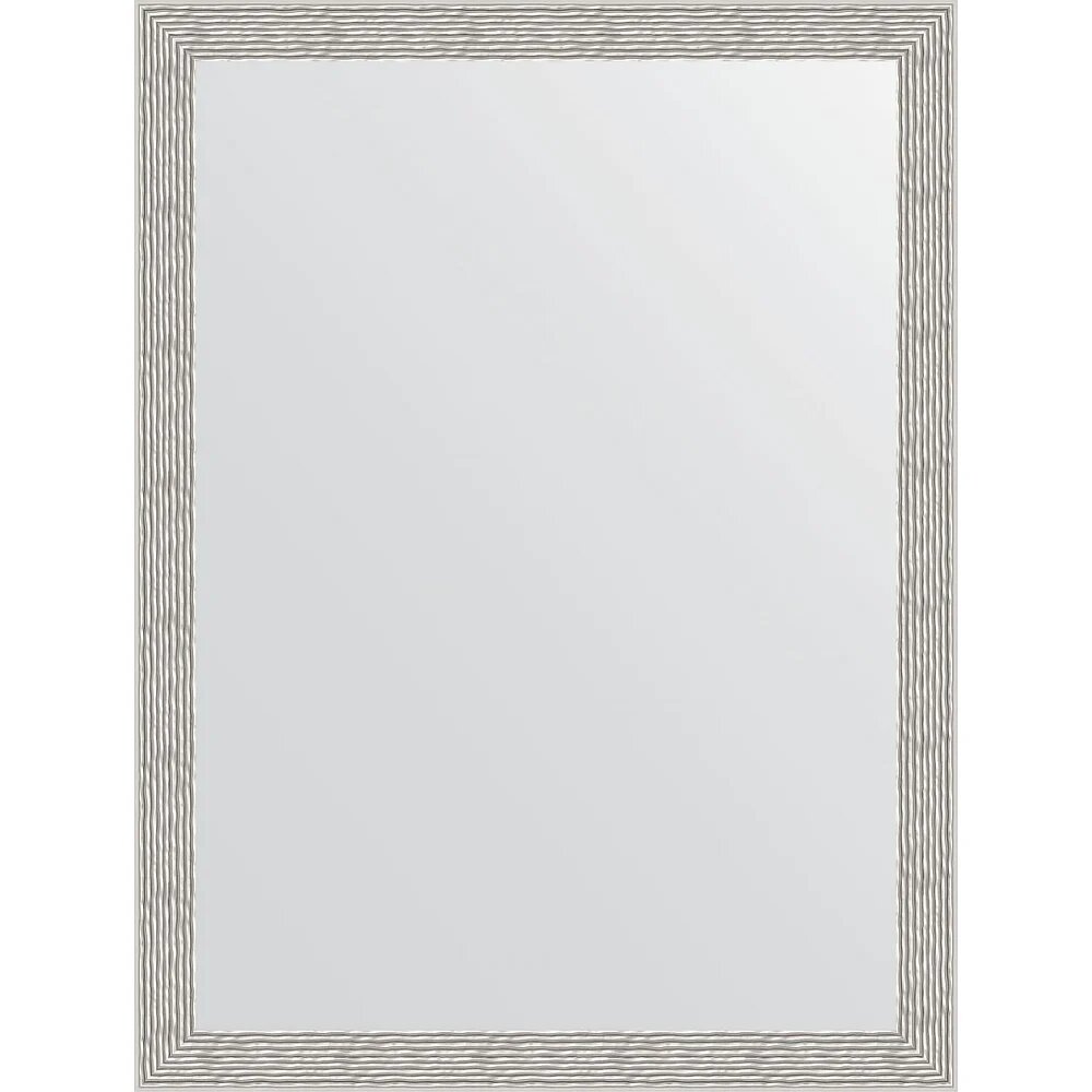 Зеркало EVOFORM в багетной раме - волна алюминий 46 mm (61x81 cm) 3166