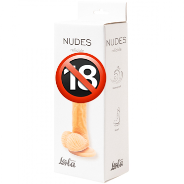 57345 Lola Games Nudes Reliable, телесный. Фалоимитатор с мошонкой на присоске
