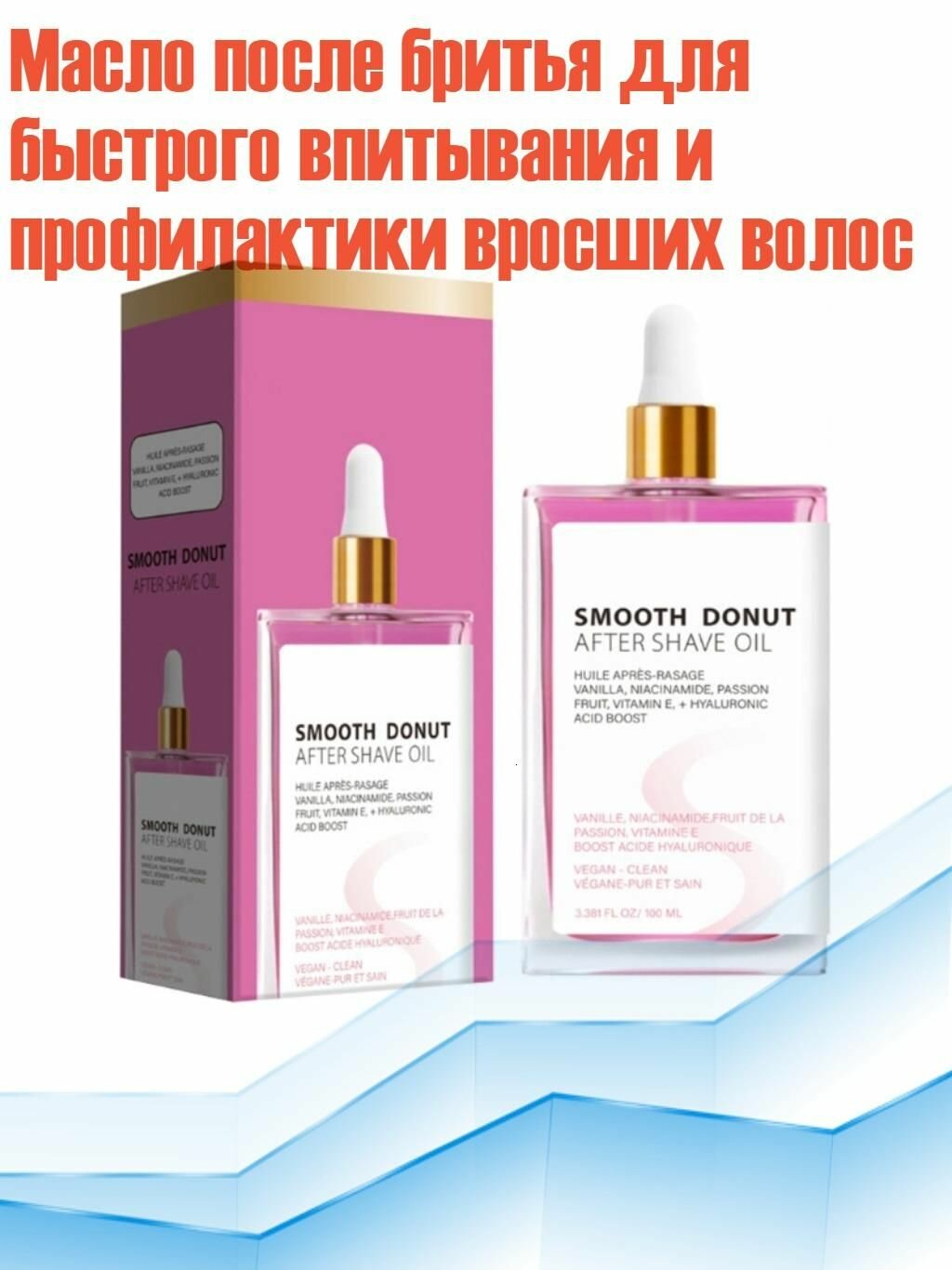 Масло после бритья для быстрого впитывания и профилактики вросших волос