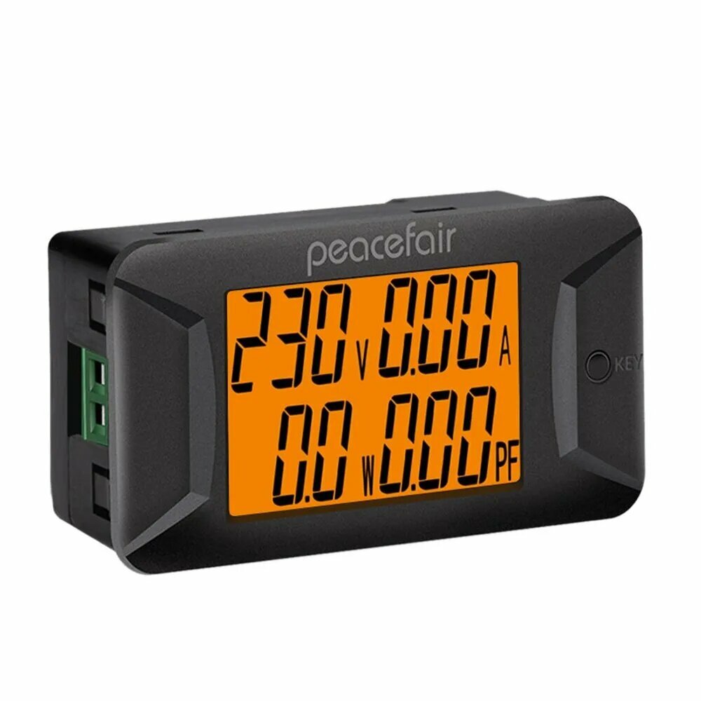 Однофазный 40-400 В, 100 А, цифровой ваттметр, вольтметр, амперметр
