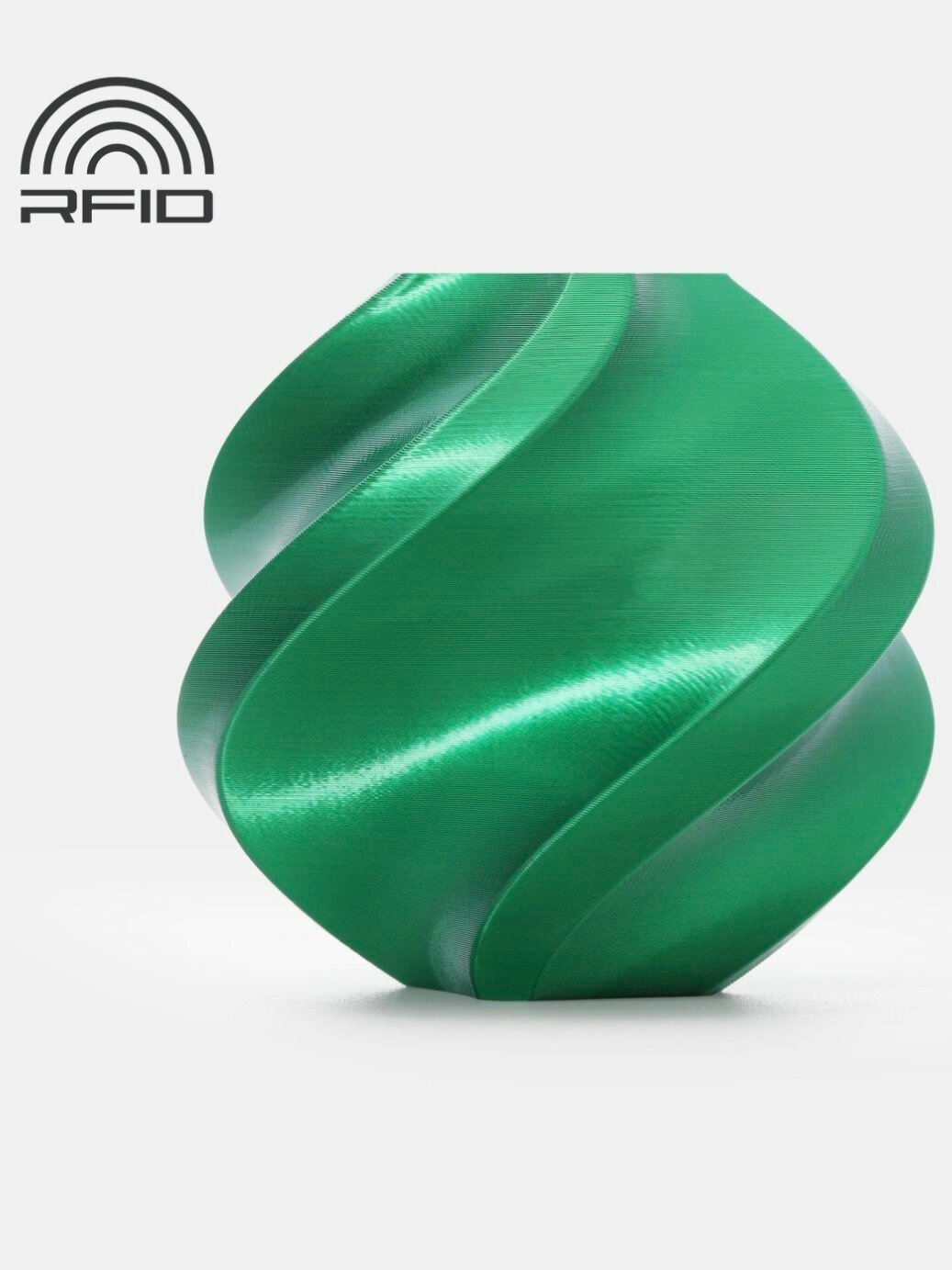 Филамент для 3д принтера Bambu Lab Pla Silk + Candy green на катушке 1кг