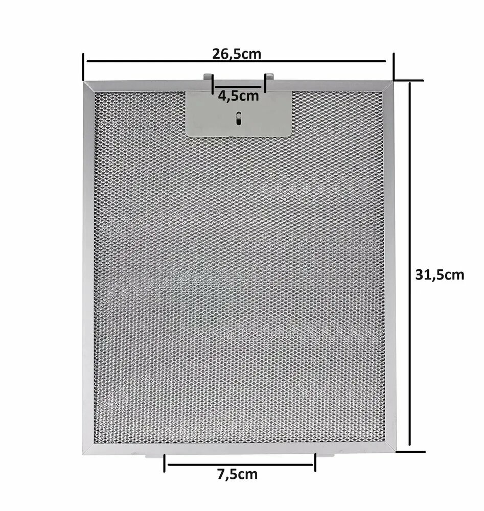 2 шт. 265x315 мм, Совместимый масляный фильтр аспиратора капота, 26,5x31,5 см