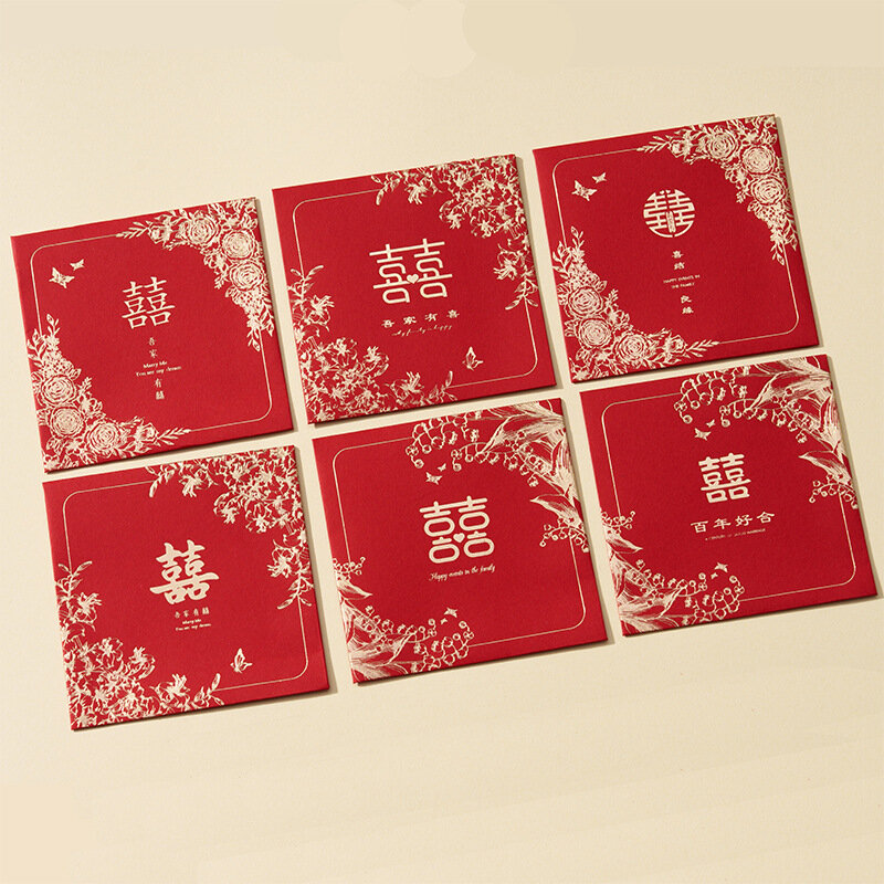 Горячая распродажаКрасные конверты для свадеб, новый китайский стиль, высококачественные деньги для смены фамилии и поделки с гостями, подарок для блокировки двери, возвратный подарок, красный пакет на тысячу юаней