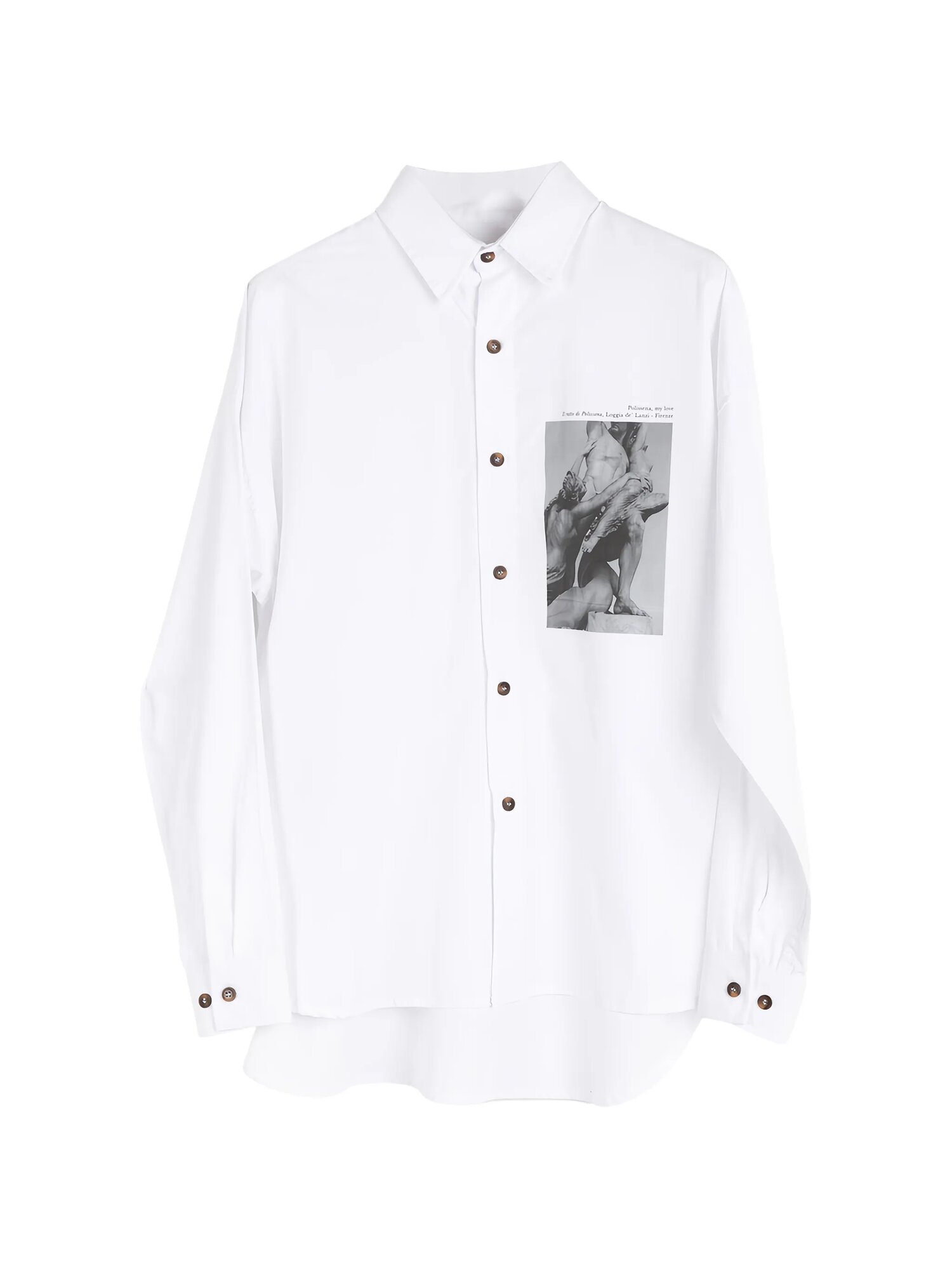 Рубашка Button printed shirt