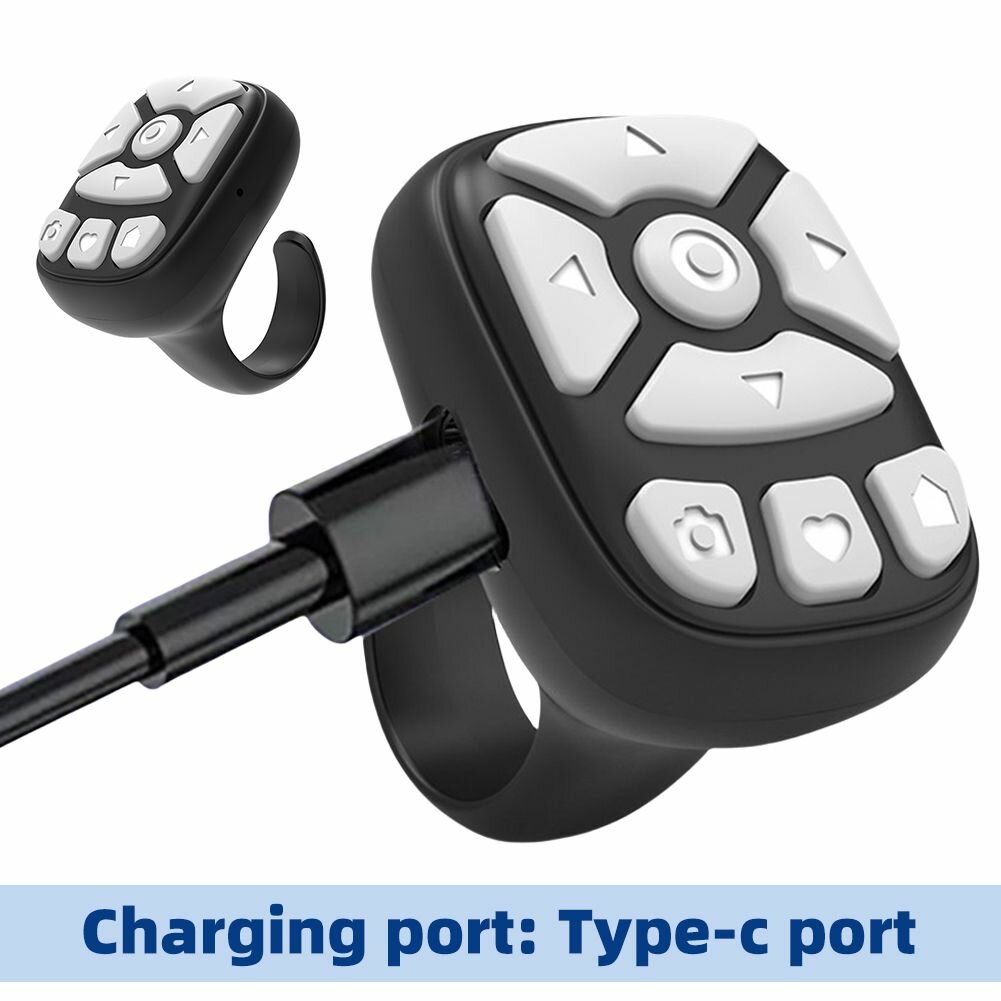 Блютуз кольцо для удаленного управления телефоном, съемка видео и перелистывание страниц