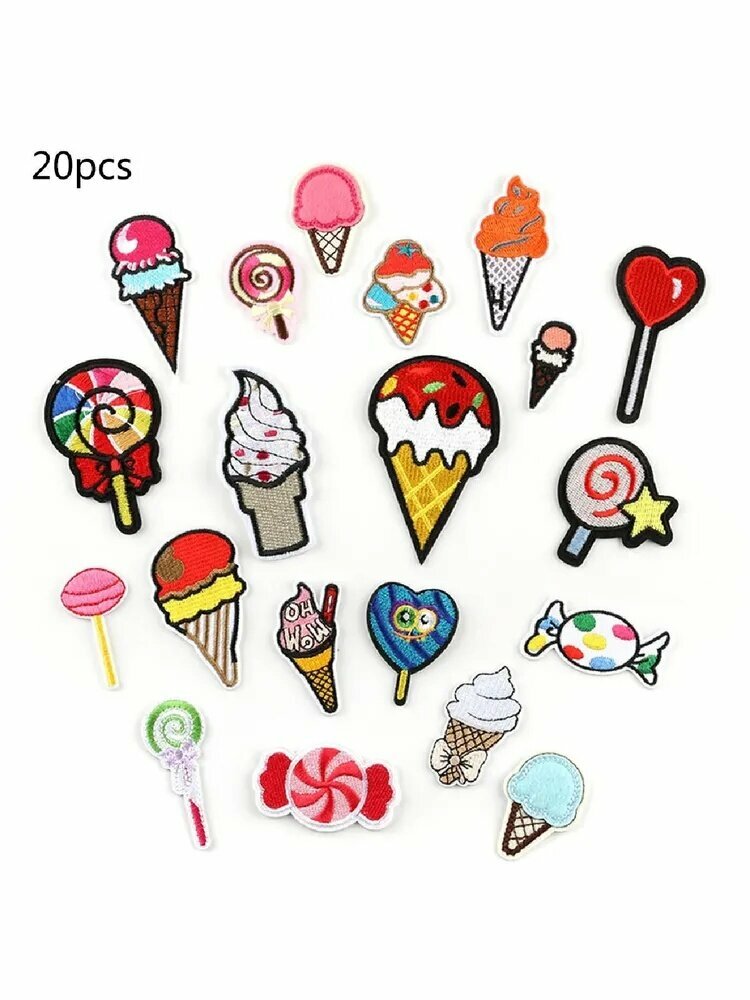 Нашивки для украшения "Мороженое-леденец"