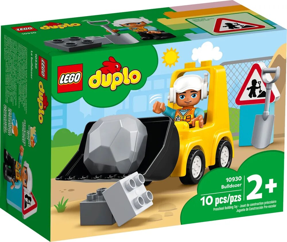 Лего DUPLO серия, LEGO 10930 Bulldozer, lego конструктор для мальчика, лего для девочек