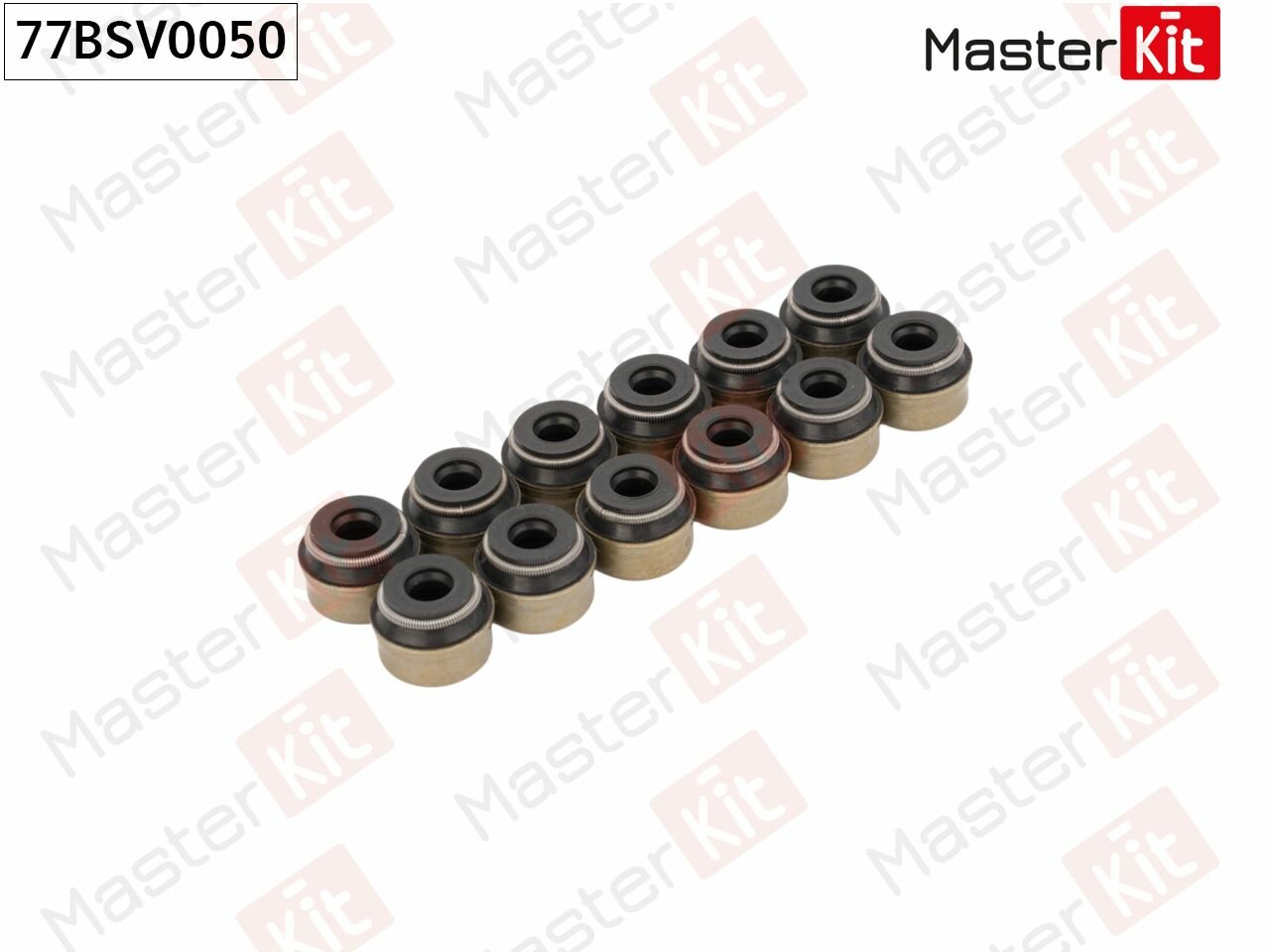 Комплект маслосъемных колпачков цена за упак. 12 шт Mitsubishi COLT, VI Z3A Z2A/Opel CORSA D S07 2002 MasterKit 77BSV0050