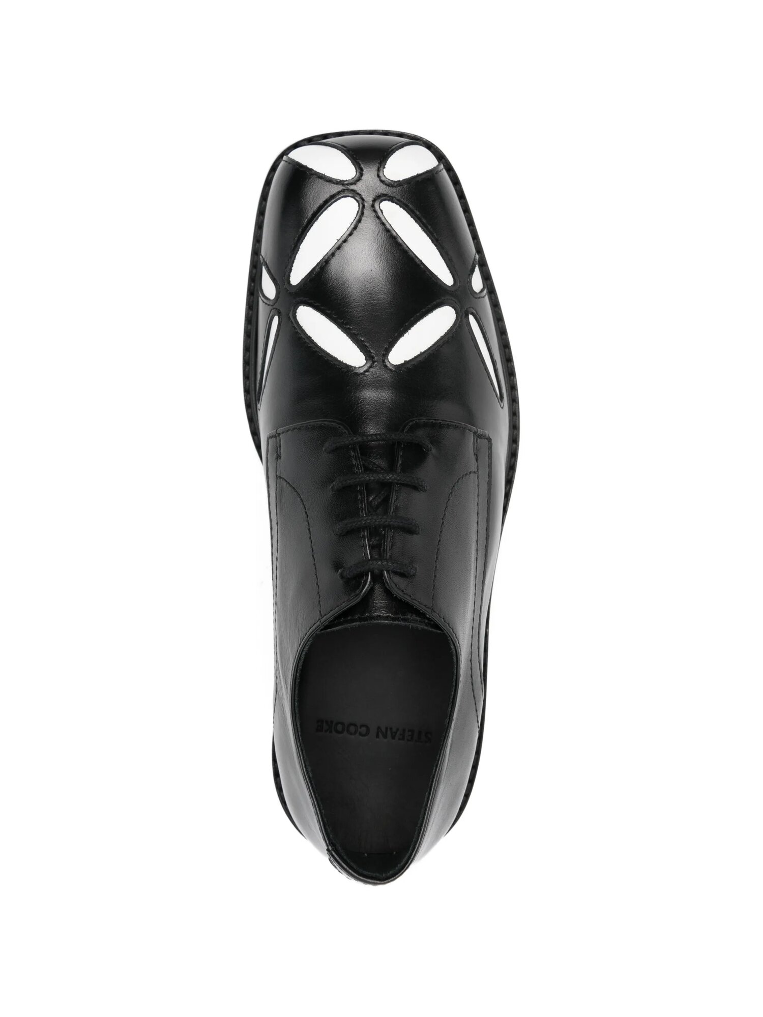 Туфли Stefan Cooke Square-toe oxford shoes, размер 38, black/black — фото 1