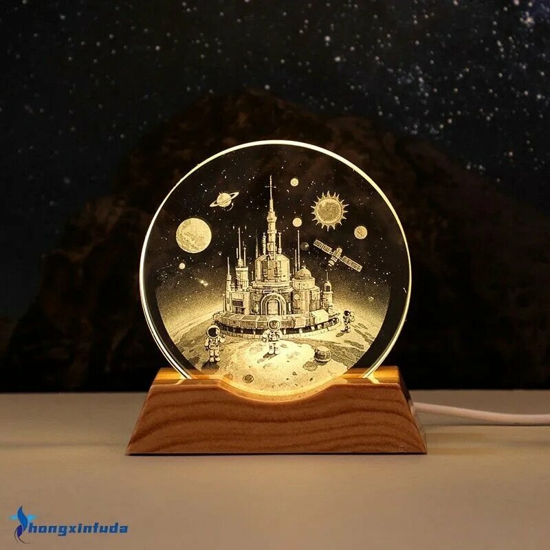 Ночник астронавта - теплый свет - 10см