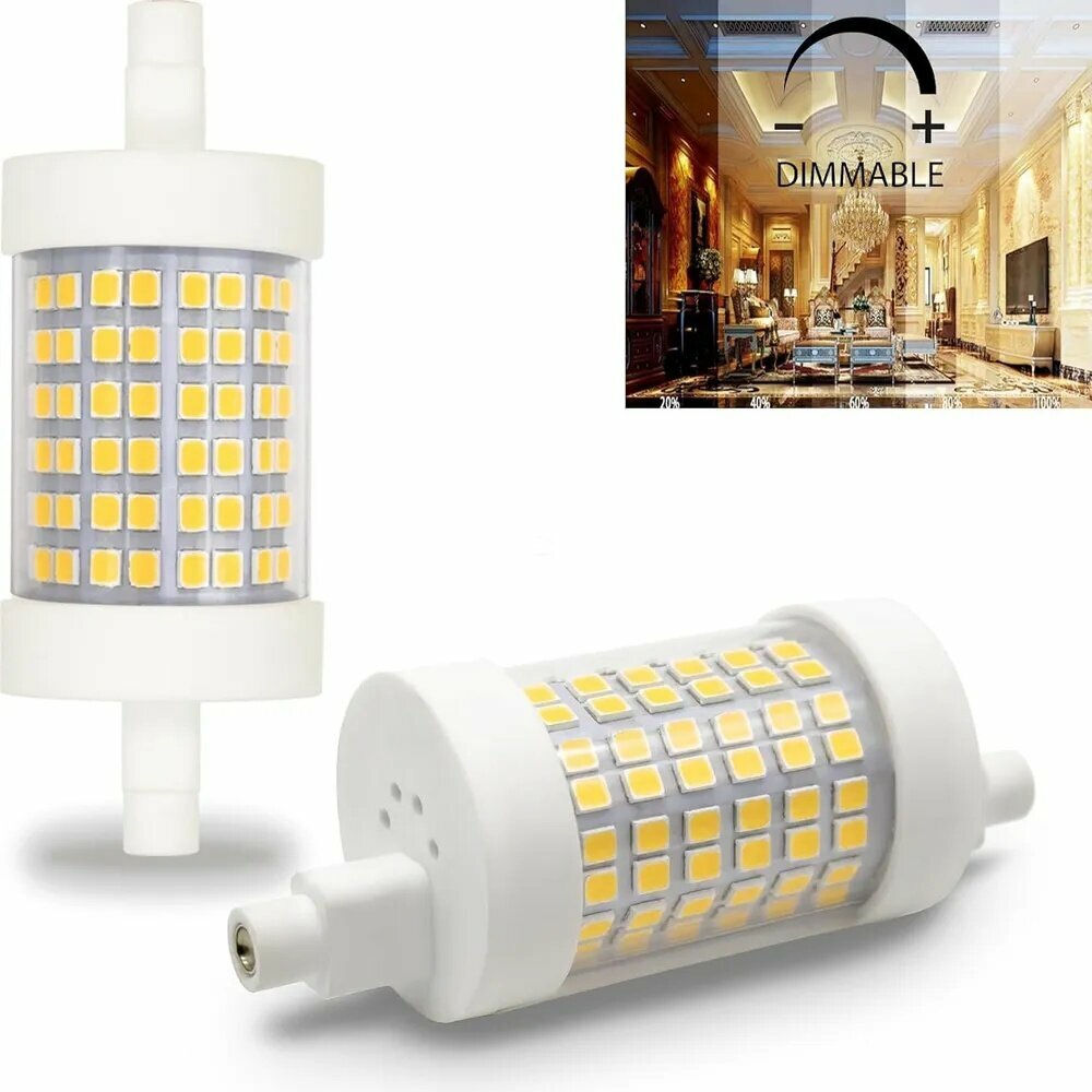 Лампочка, Цоколь: R7s, 150 Вт, Светодиодная, 2 шт.