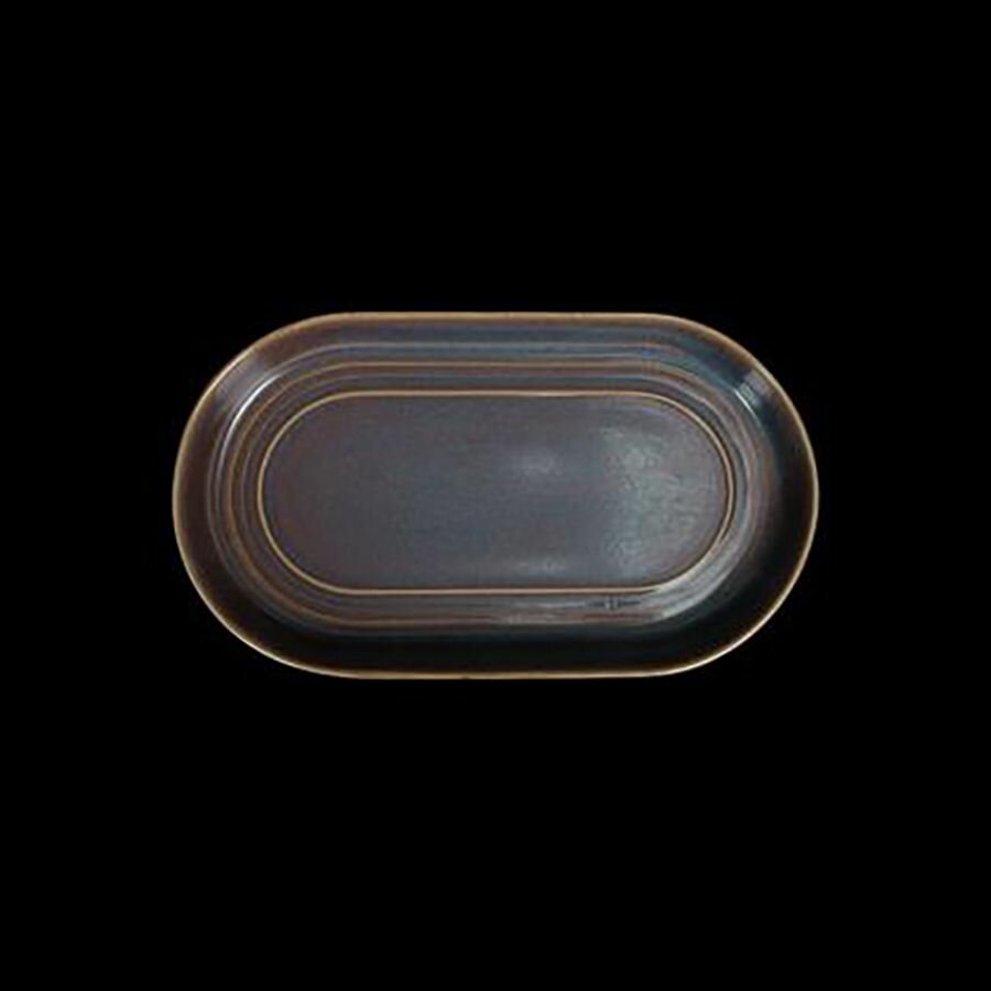 Блюдо сервировочное Corone Terra, фарфор, 24x14 см