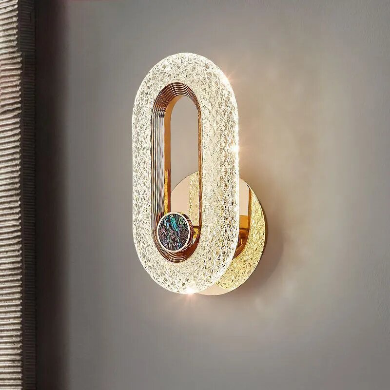 Акриловое настенное бра с LED освещением, 7 Вт, прозрачное, IP20, Китай, 110-220 В, 20x20 см