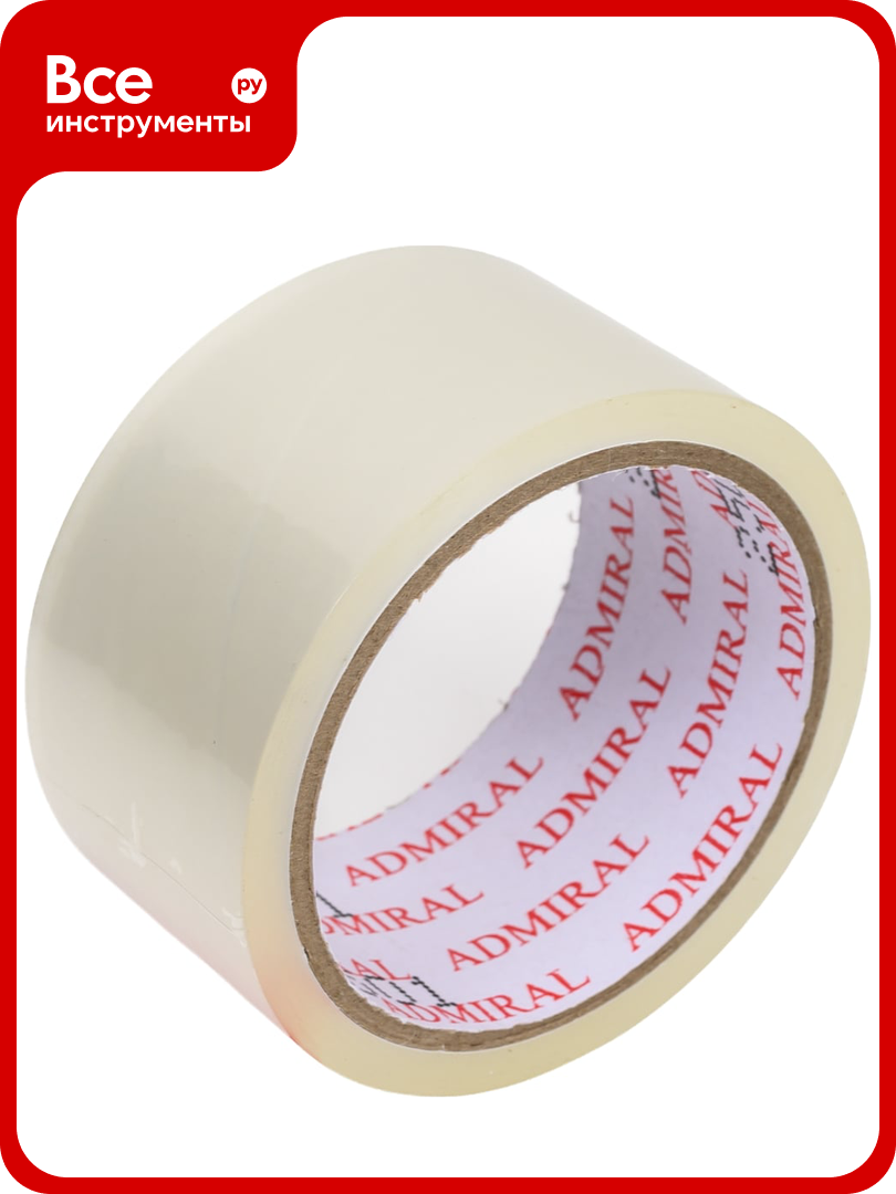 Скотч ADMIRAL STARS прозрачный армированный, клей на акриловой основе, лента для широкого применения
