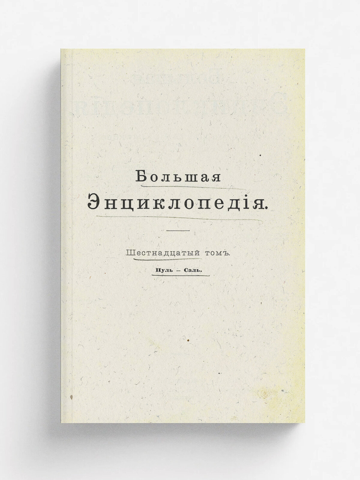 Большая энциклопедия. Словарь общедоступных сведений по всем отраслям знания. Том 16. Пуль Саль