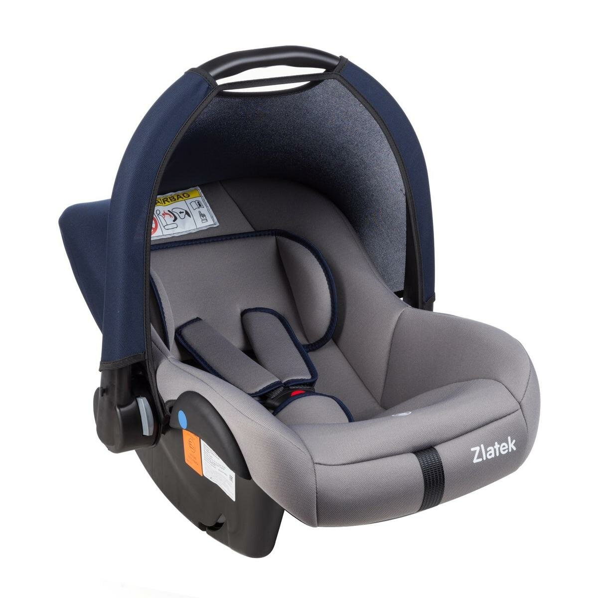 Автокресло COLIBRI NEW ремни 0+ (0-13кг), серый сапфировый, упаковка 3 шт