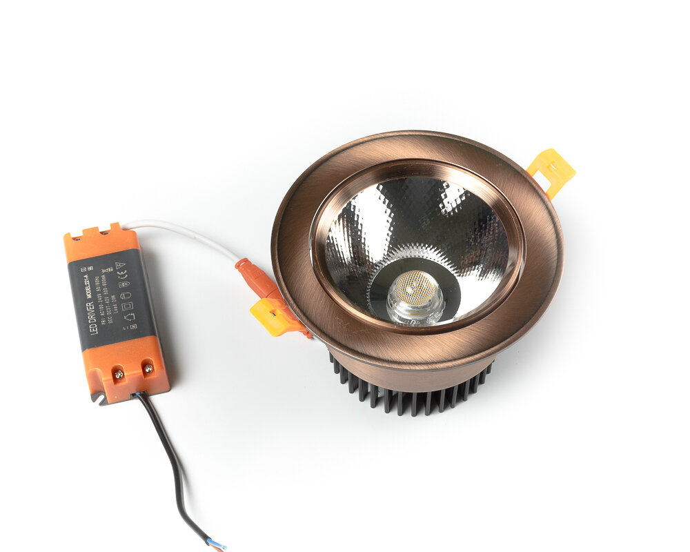 Светильник точечный медный 3300К LED 20Вт L8809COB-20W-Copper Blesslight