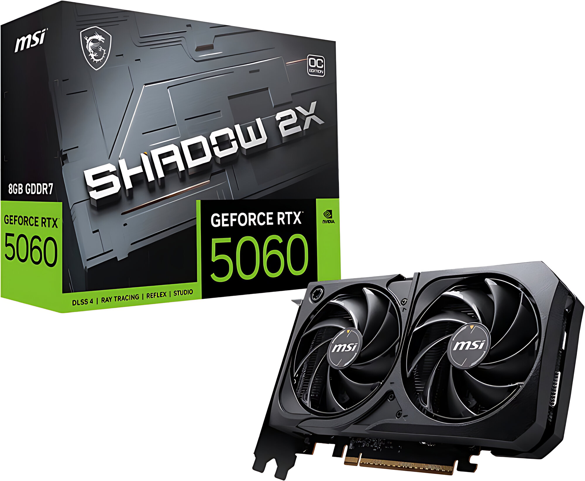 Видеокарта MSI GeForce RTX 5060 SHADOW 2X MAX OC 8GB (G5060-8S2CM)