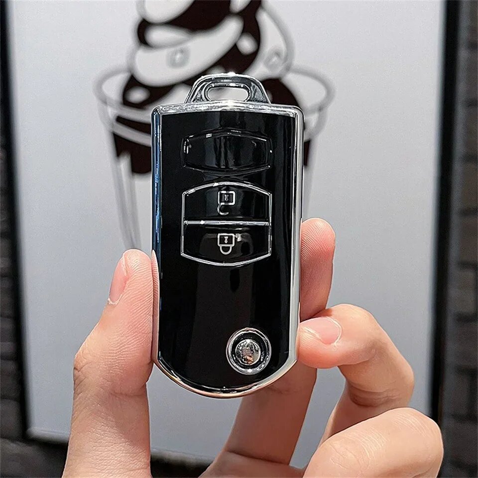 Чехол для автомобильного ключа для Mazda CX-5 CX5 CX-7 CX7 3 2 6 Atenza CX-9/CX9 MX5, black3