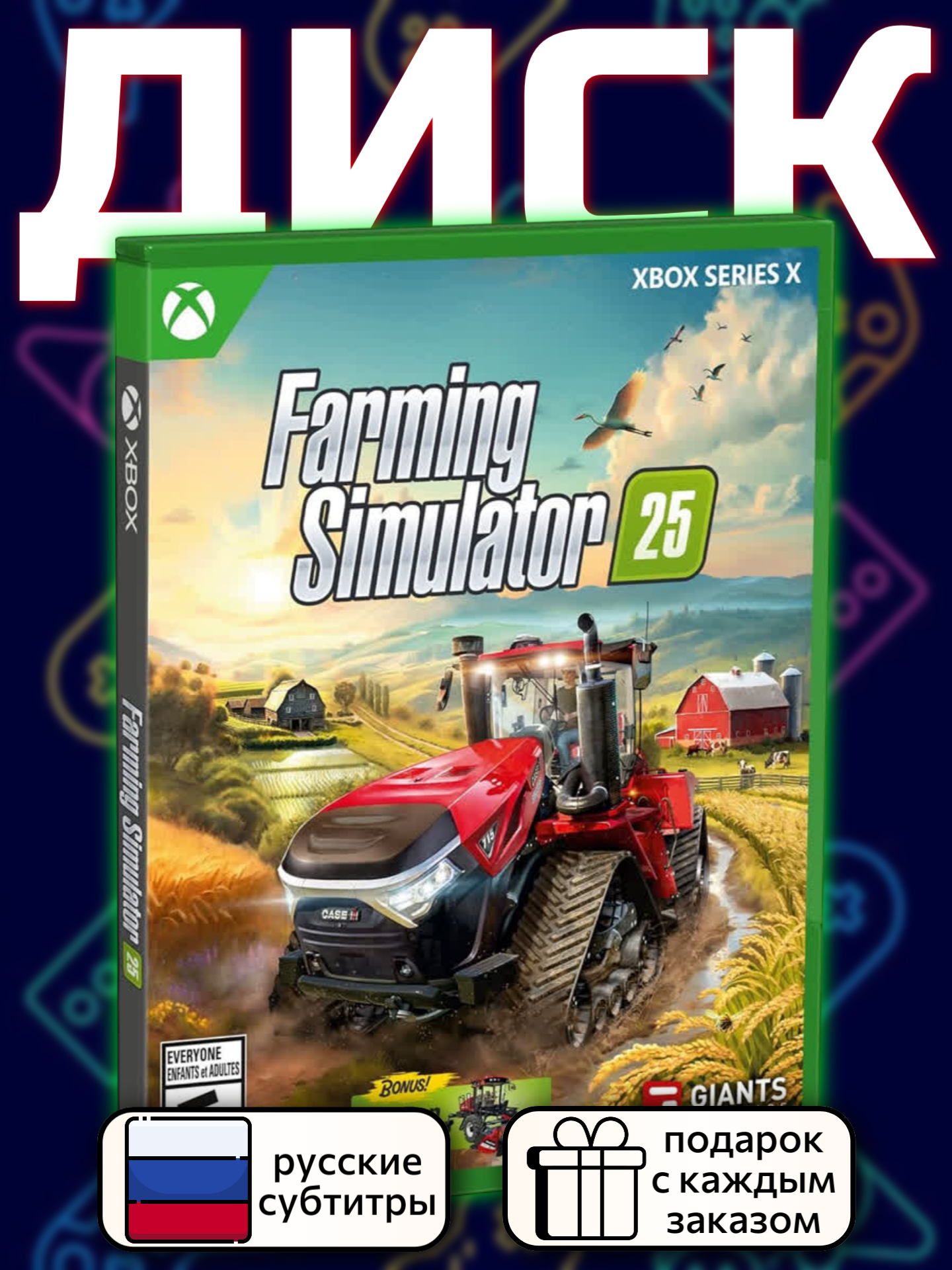 Игра Farming Simulator 25, для Xbox Series X, русские субтитры
