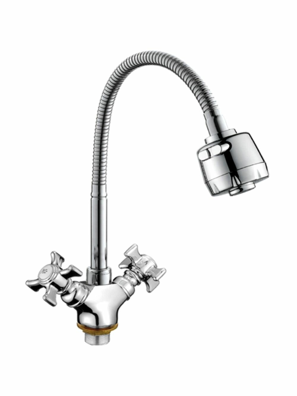 Смеситель для кухни с гибким изливом шлангом и душем Ledeme L4311-3