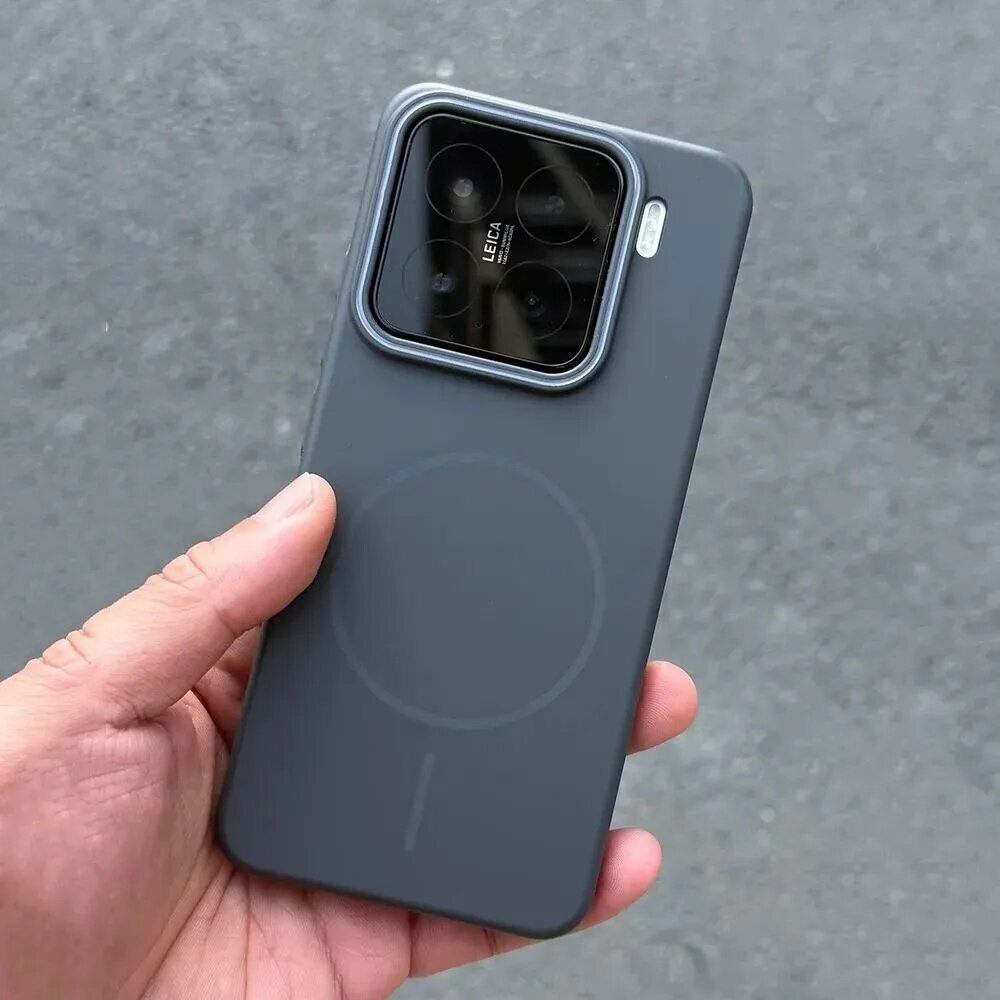 Люксовый магнитный жесткий чехол для Xiaomi Mi 15 для Magsafe с беспроводной зарядкой