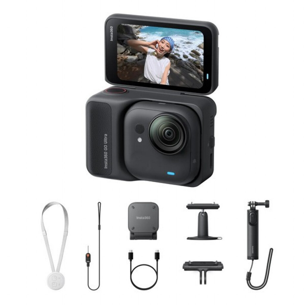 Экшн-камера Insta 360 Go Ultra Creator Bundle, Midnight Black (Черный)