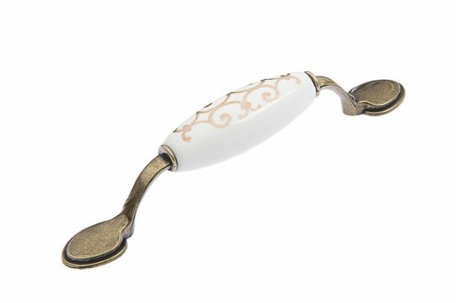 Ручка скоба Ceramics 015 Light, 96 мм, керамическая, цвет бронза