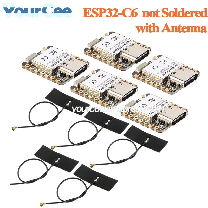 ESP32C6 Module with Antenna 5pc