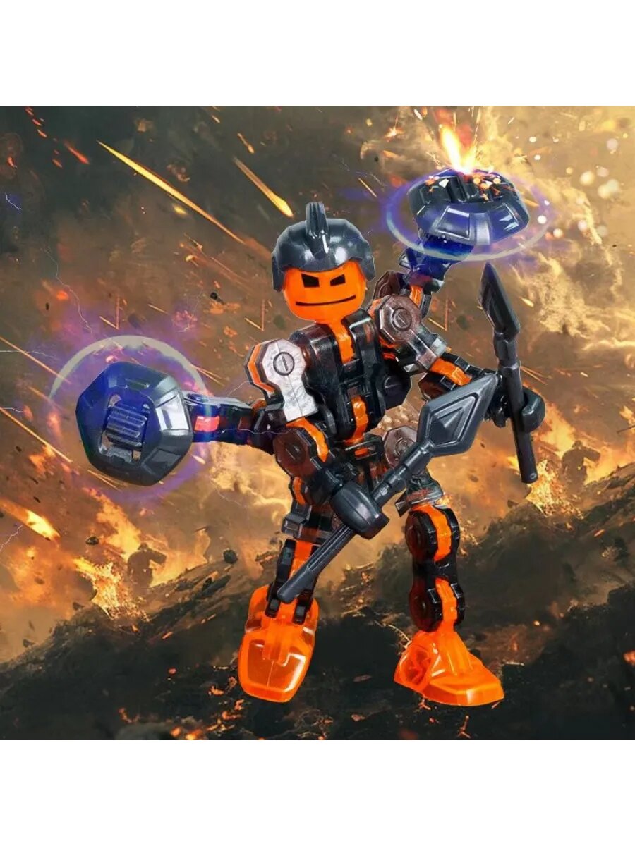 Полупрозрачная фигурка Zing Klikbot с оружием
