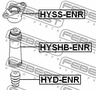 Опора заднего амортизатора HYUNDAI Elantra 06- FEBEST HYSS-ENR