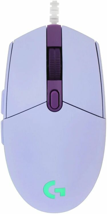Мышь игровая проводная Logitech G102 LIGHTSYNC Lilac (910-005857)