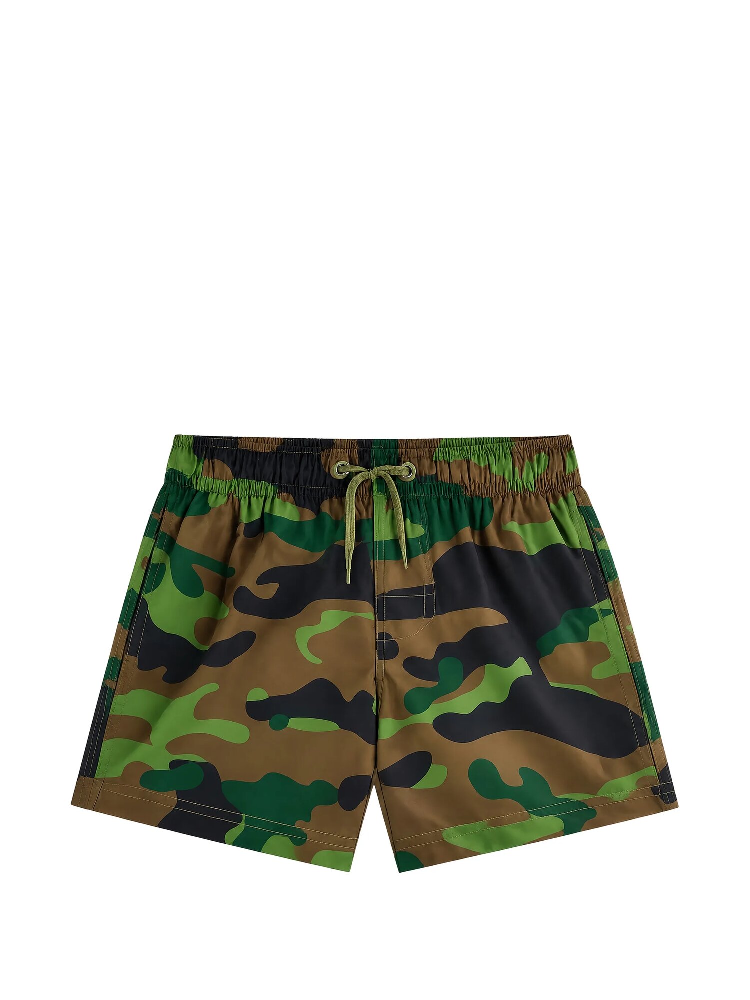 Шорты для плавания Camouflage-print rainbow-stripe swim shorts