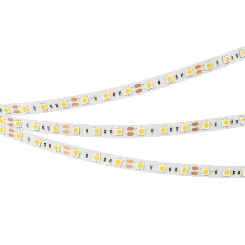 Лента светодиодная RT-B60-10mm 12V White 6000К 14.4Вт/м IP20 5060 (уп.5м) Arlight 012339(2)