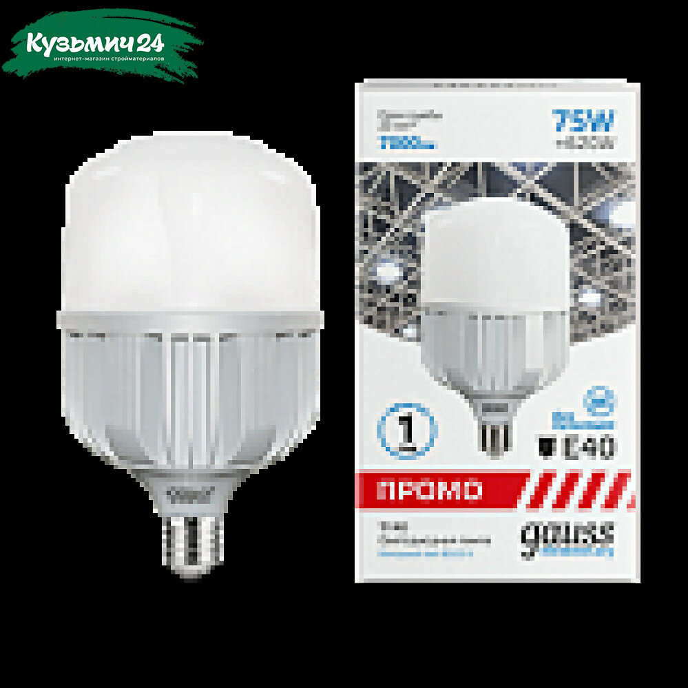 Лампа Gauss Elementary T140 75W 6500K E40 Promo 60438