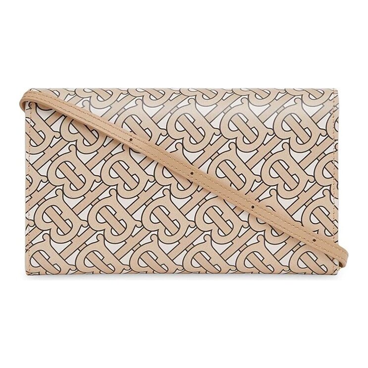 Сумка BURBERRY, фактура тиснение, бежевый — фото 1