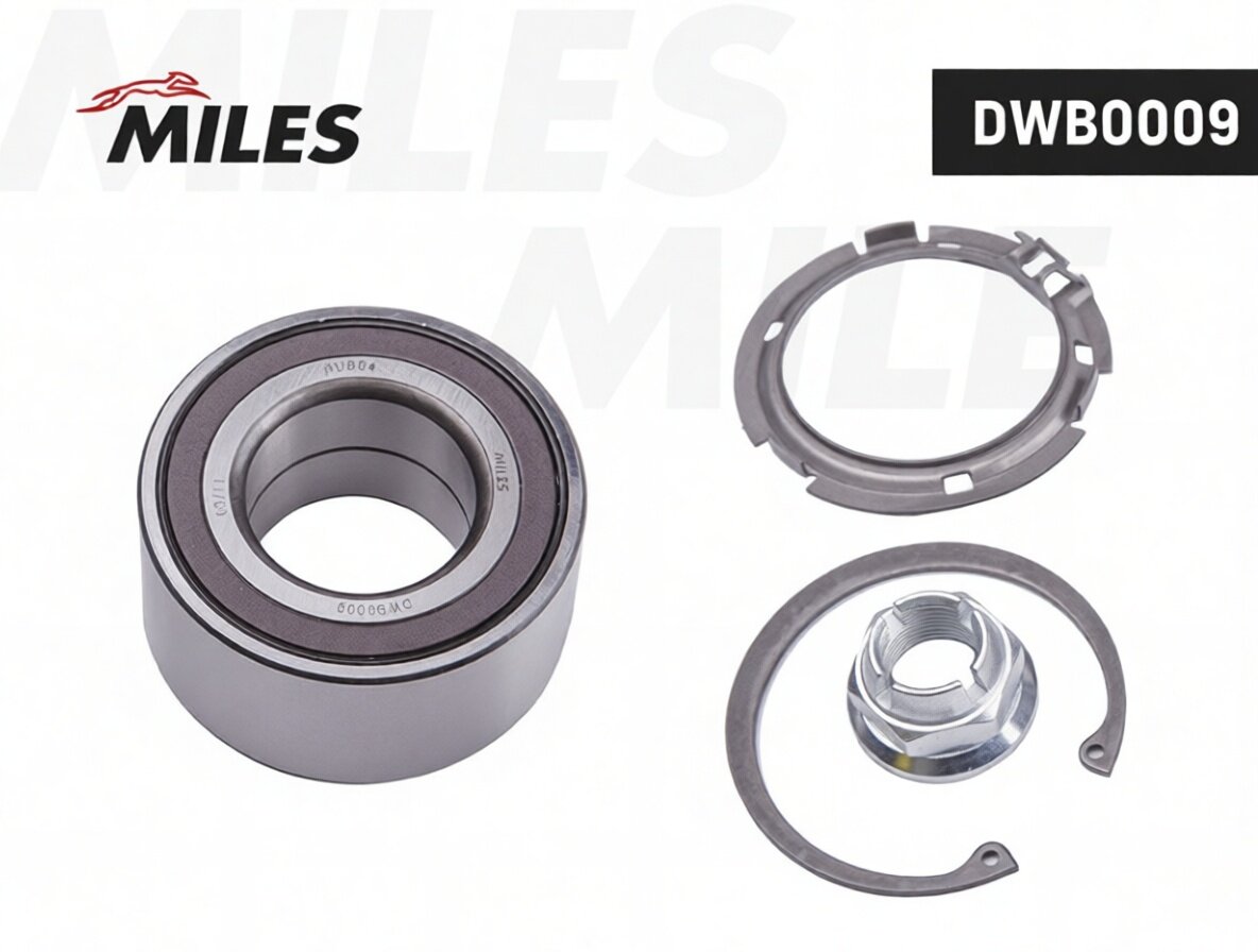 Подшипник ступицы передний RENAULT LOGAN I/SANDERO/NISSAN NOTE 07- с ABS (SKF VKBA 3637) DWB0009 Mil