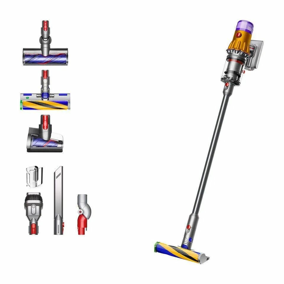 Вертикальный беспроводной пылесос Dyson V12 Detect Slim Absolute SV46 + переходник